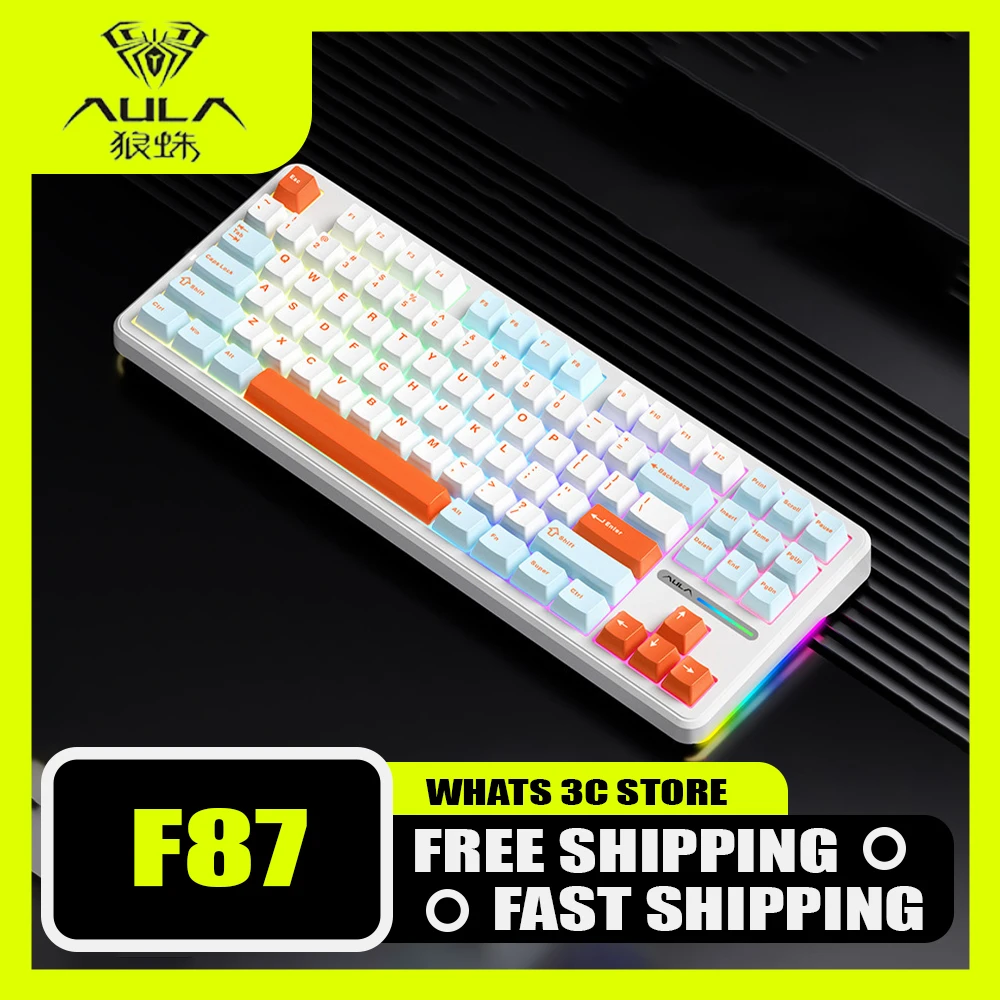 Aula-F87-Pro-Mechanical-Keyboard-Tri-Mode-Bluetooth-Wireless-Ergonomics ...