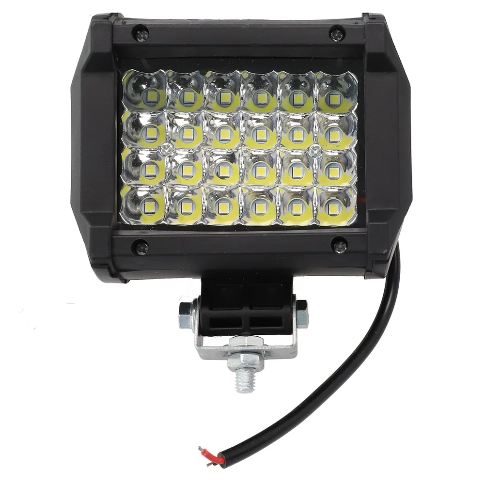 Car-Work-Light-LED-Light-4-Inches-72w-Spotlight-Strip-Light-Combo-Lamp ...