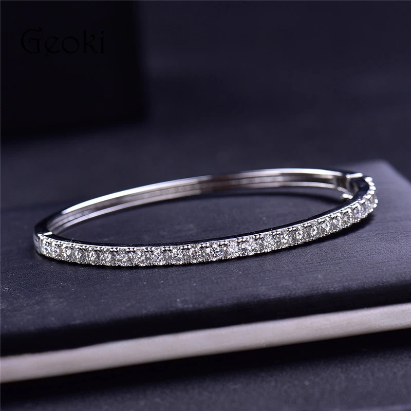 Silver 925 Original Total 5 Carat Round Brilliant Cut Diamond Test Past ...