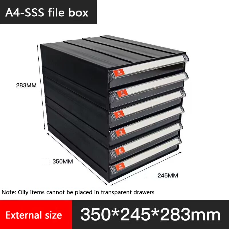 A4-File-Box-Drawer-Type-Component-Box-Data-File-Storage-Desktop-Storage ...