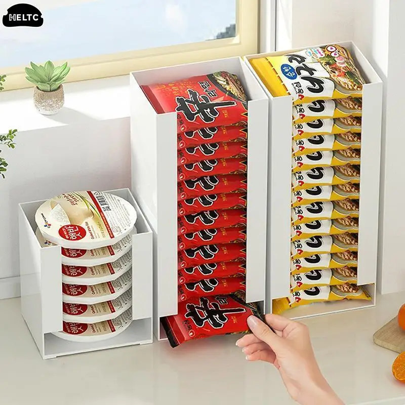 Korea Ramen Storage Box Kitchen Instant Noodle Cup Tissue Storage Bins ...