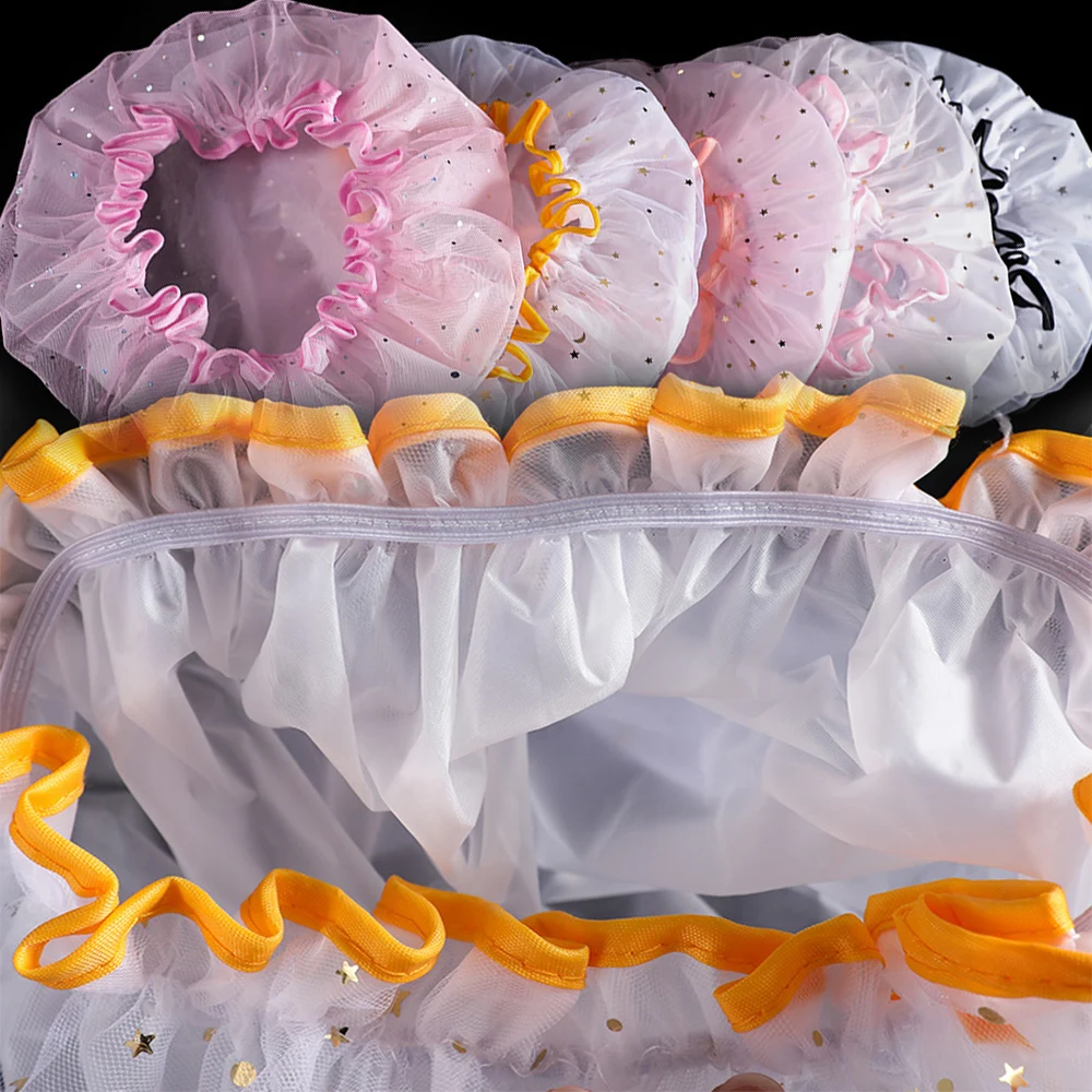 Double-layer Shower Cap Adult Ladies EVA Waterproof Bathing Hat Kitchen ...
