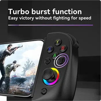 D8 Telescopic Gamepad Controller Joystick Turbo 6-axis Gyro Vibration Wireles Bluetooth 5.2 for ...