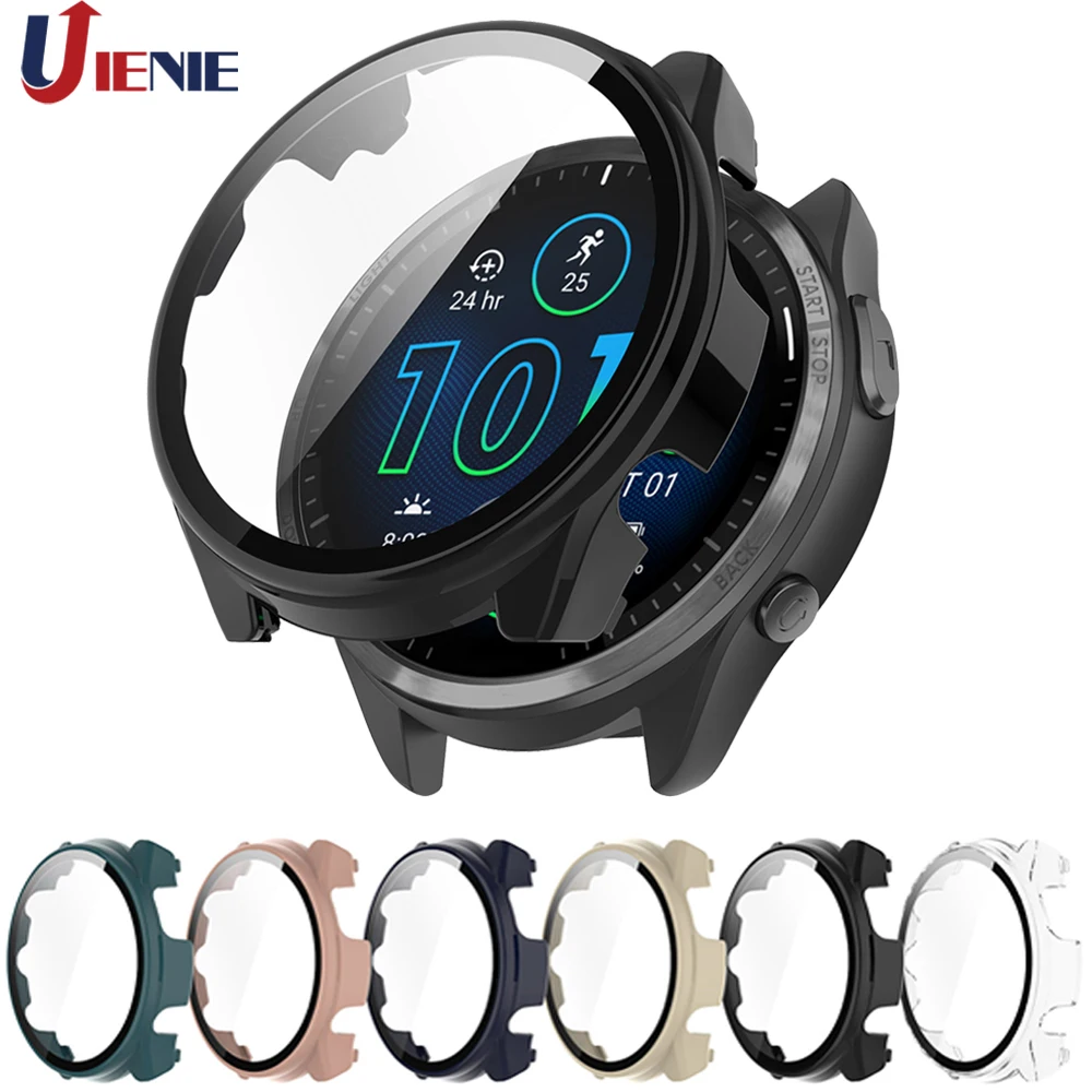 Watch Case Protective Cover for Garmin Forerunner 965 Hard PC Frame+ ...