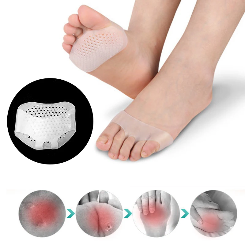 Silicone-Forefoot-Pads-Metatarsal-Pads-Toe-Separator-Foot-Care-Cushions ...