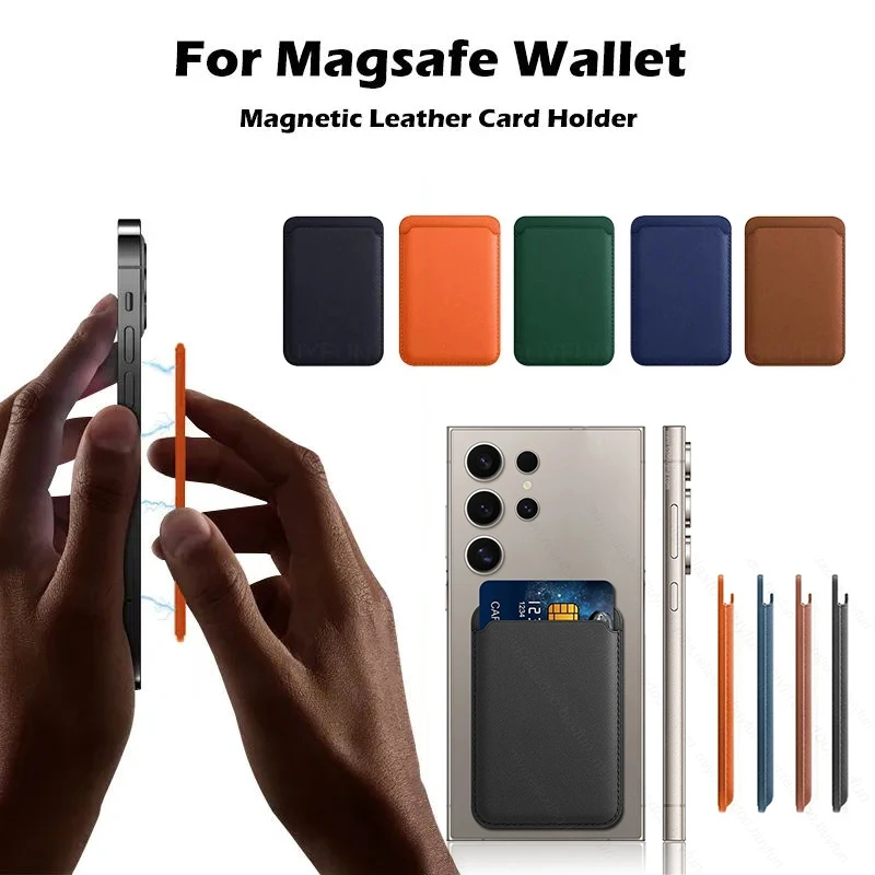 Original-For-Magsafe-Magnetic-Leather-Wallet-Samsung-Galaxy-S24-Ultra ...