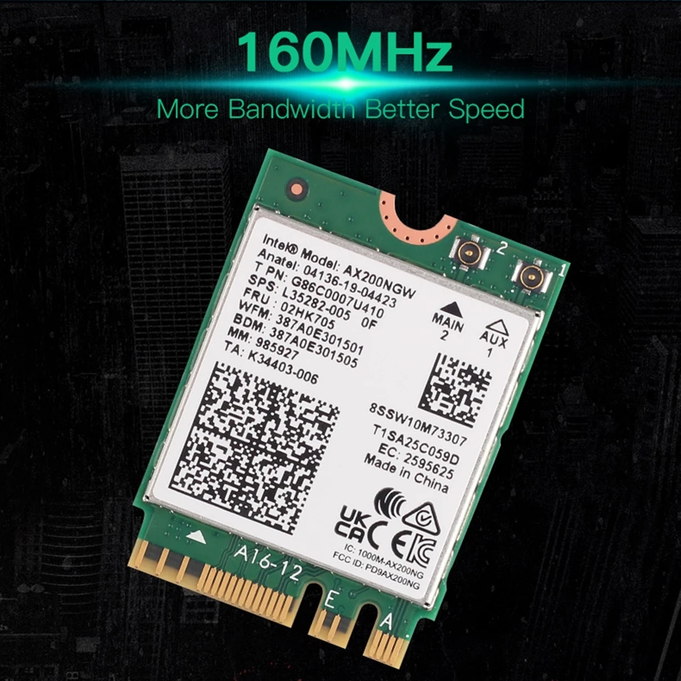 Internet Security Tarjeta De Red WIFI AX200HMW AX200, Módulo WIFI6 ...