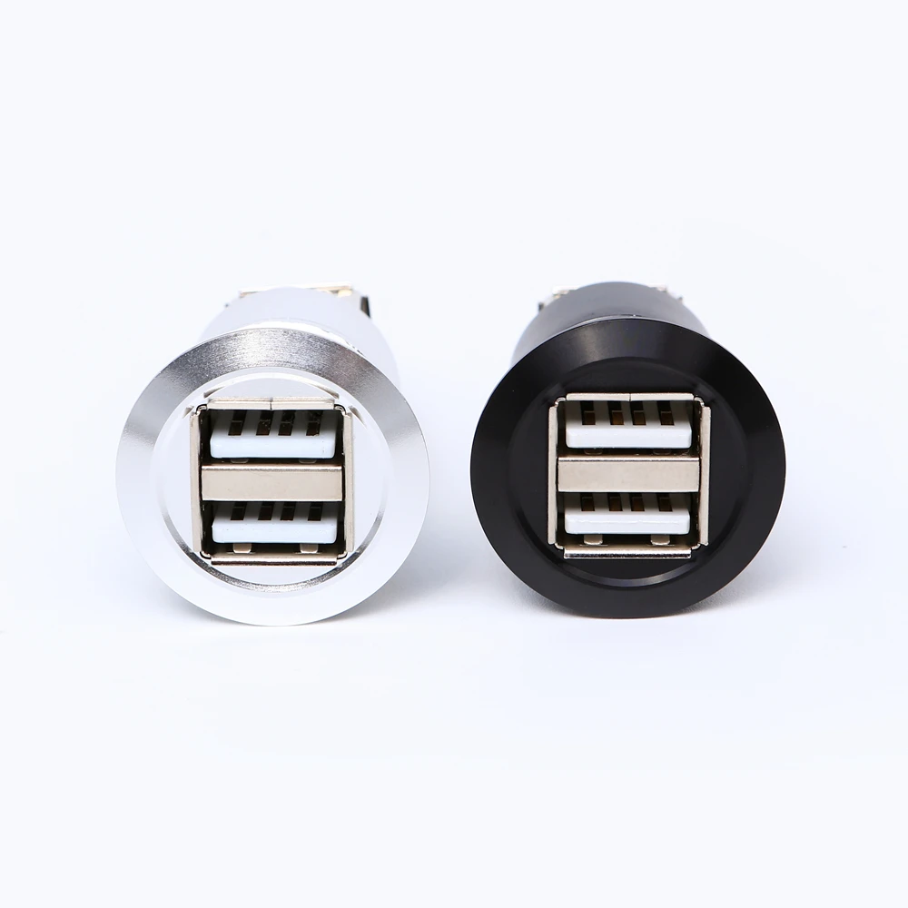 22mm-USB-connector-socket-USB2-0-PANEL-MOUNT-socket-connector-ADAPTER ...