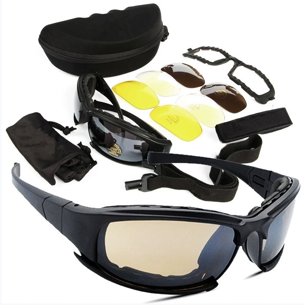 Motorcycle Riding Glasses Foam Padded UV400 Eye Protection Goggles ...