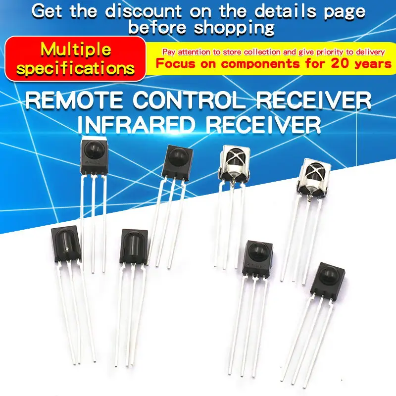5PCS-VS1838B-HS-0038B-VS1738-Infrared-Receiver-Modules-IRM-56384 ...