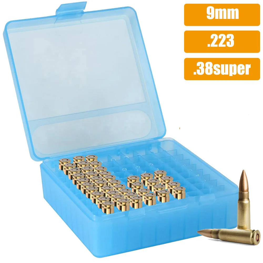 50-100-Rounds-Tactical-Bullet-Box-9mm-223-38Super-Pistol-Rifle-Ammo ...