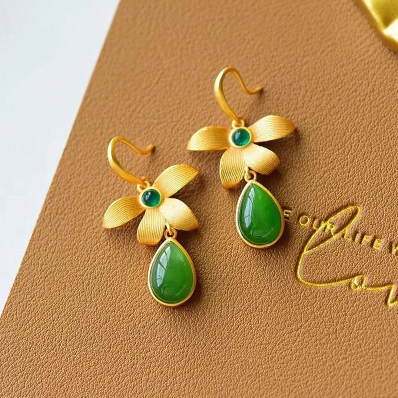 Jade-Flower-Earrings-Amulet-Vintage-Gifts-Luxury-Jewelry-Charms-Energy ...