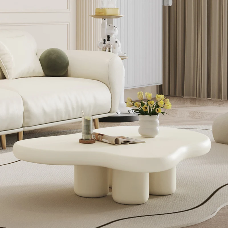 Design Living Room Coffee Table Clear Waterproof Unique Cute Aesthetic ...