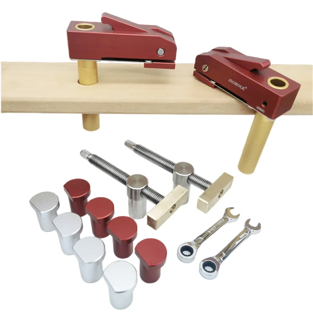 Woodworking-Desktop-Quick-Acting-Hold-Down-Clamp-and-Tenon-Stopper ...