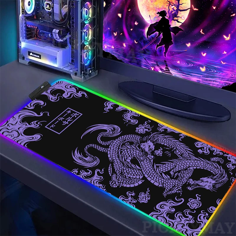 Large-RGB-Mouse-Pad-Gaming-Mousepad-LED-Mouse-Mat-Dragon-Beast-Gamer ...