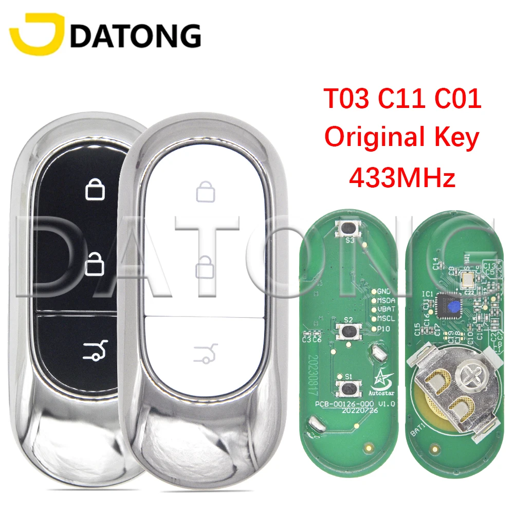 Datong-World-llave-de-Control-remoto-para-coche-reemplazo-Original-de-llave-inteligente-433MHz ...