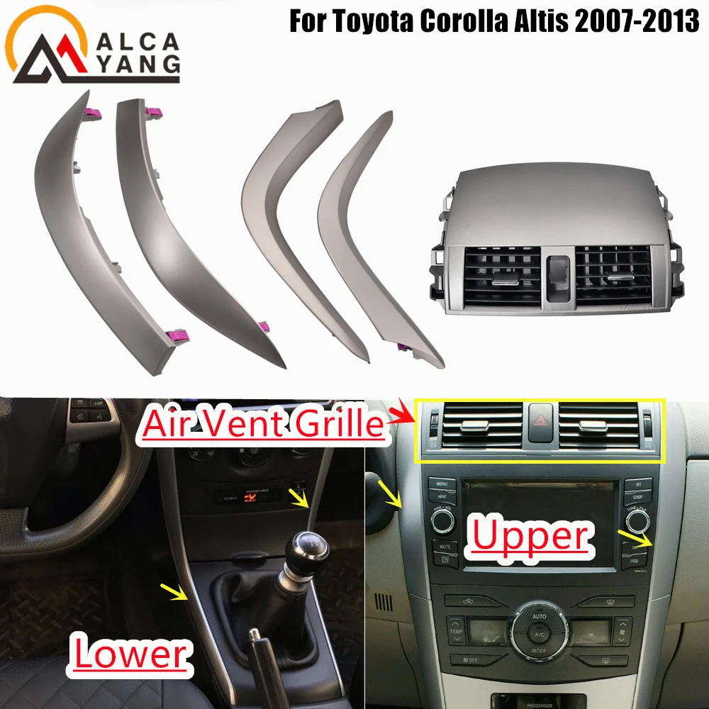 Car-Middle-Central-Dashboard-Trim-Cover-Strip-For-Toyota-Corolla-2009 ...