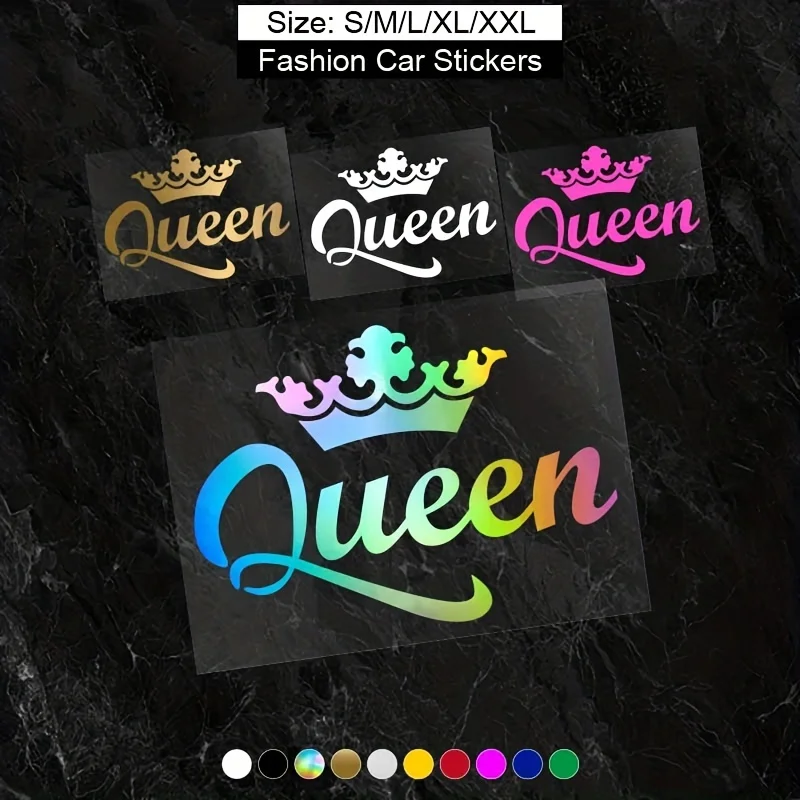 1pc-CROWN-QUEEN-Car-Stickers-Fashion-Waterproof-Vinyl-Decal-Auto ...