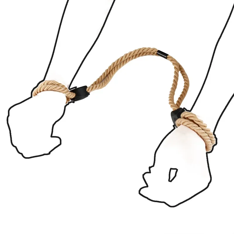 Adjustable Cotton Rope Handcuffs: BDSM Restraints – Pink Cookies and ...