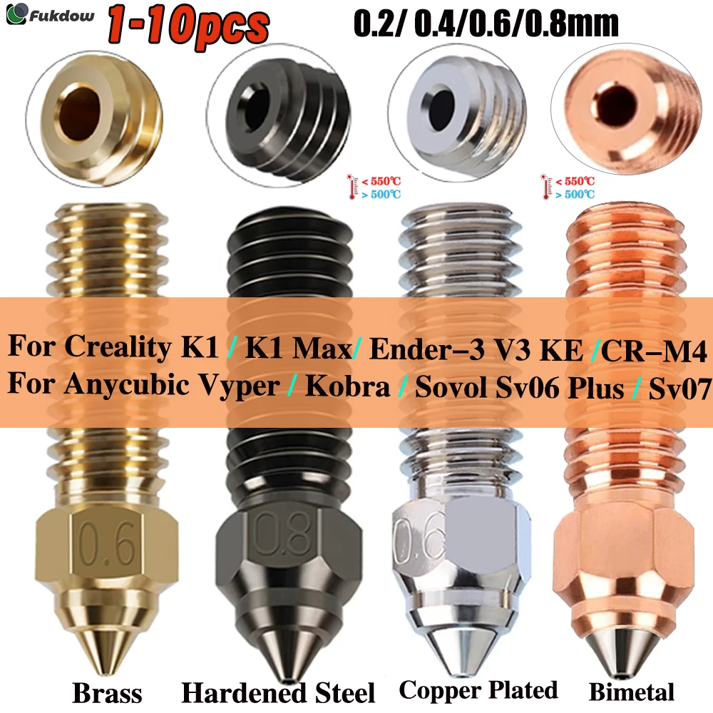 Nozzles-For-Creality-Ender-3-V3-KE-K1-K1-MAX-CR-M4-Nozzle-High-Quality ...