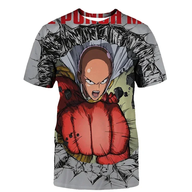 2025 Fashion New Anime ONE PUNCH MAN Summer Men/Women O-Neck 3D Printed ...