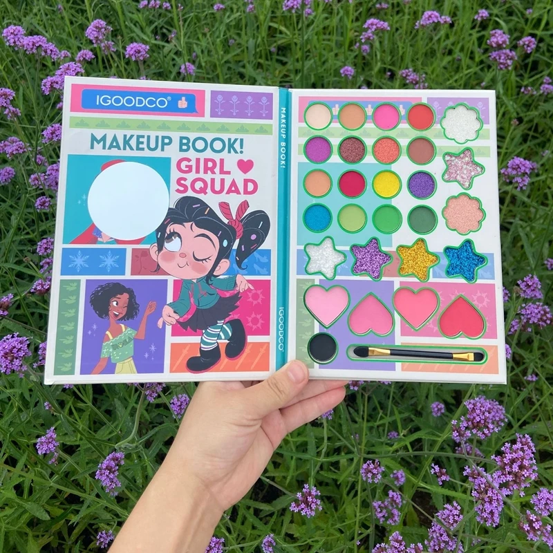 28-Colors-Cartoon-Girl-Matte-Eyeshadow-Palette-Book-with-Mirror-Brush ...