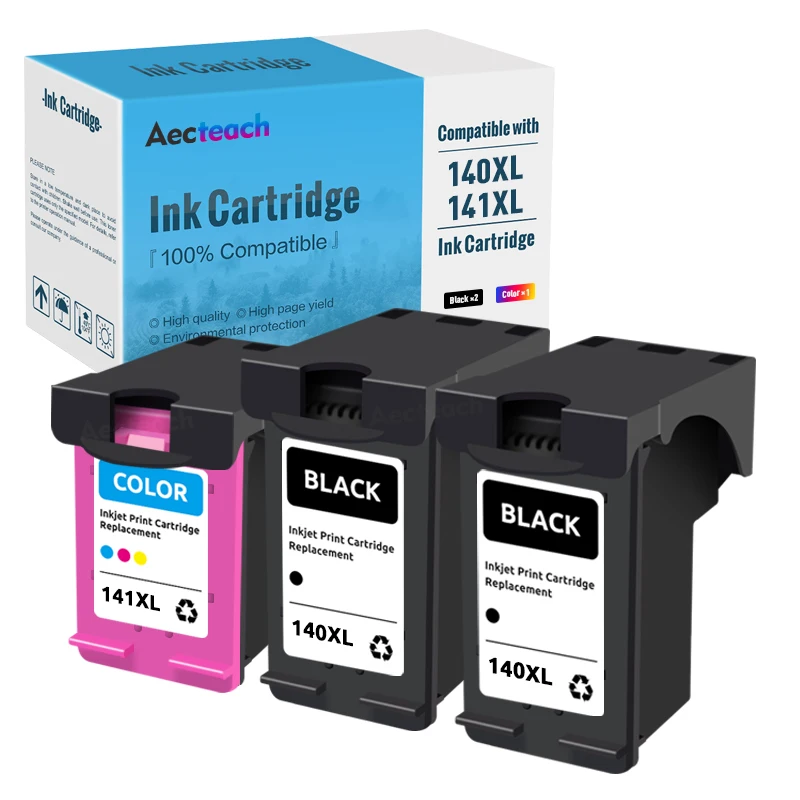 Aecteach 140XL 141XL Replacement Ink Cartridge For HP 140 141 For HP140 ...