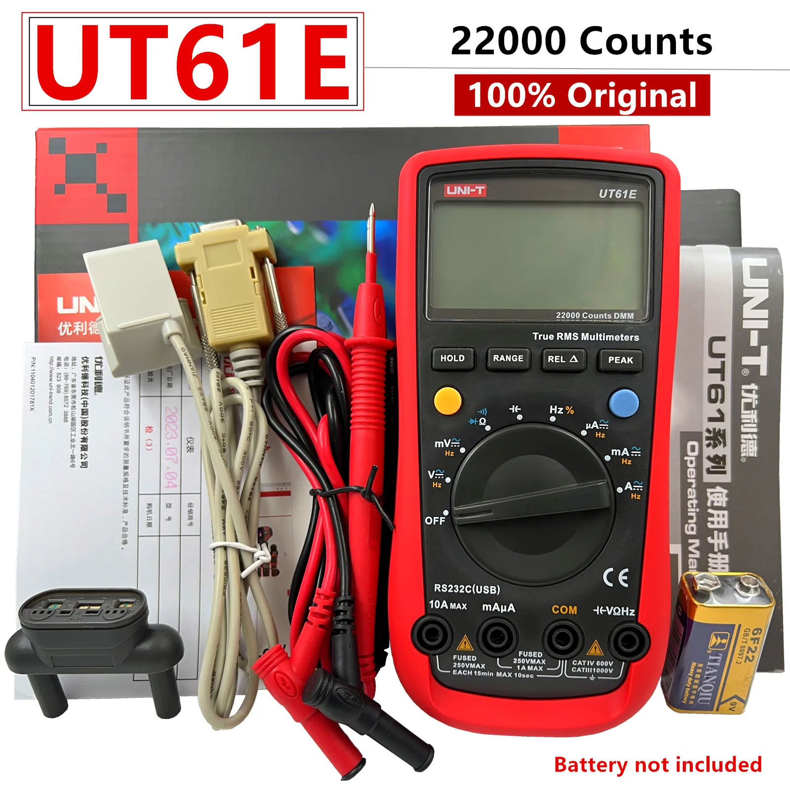 UNI-T-UT61A-UT61B-UT61C-UT61D-UT61E-Digital-Multimeter-Data-Hold ...
