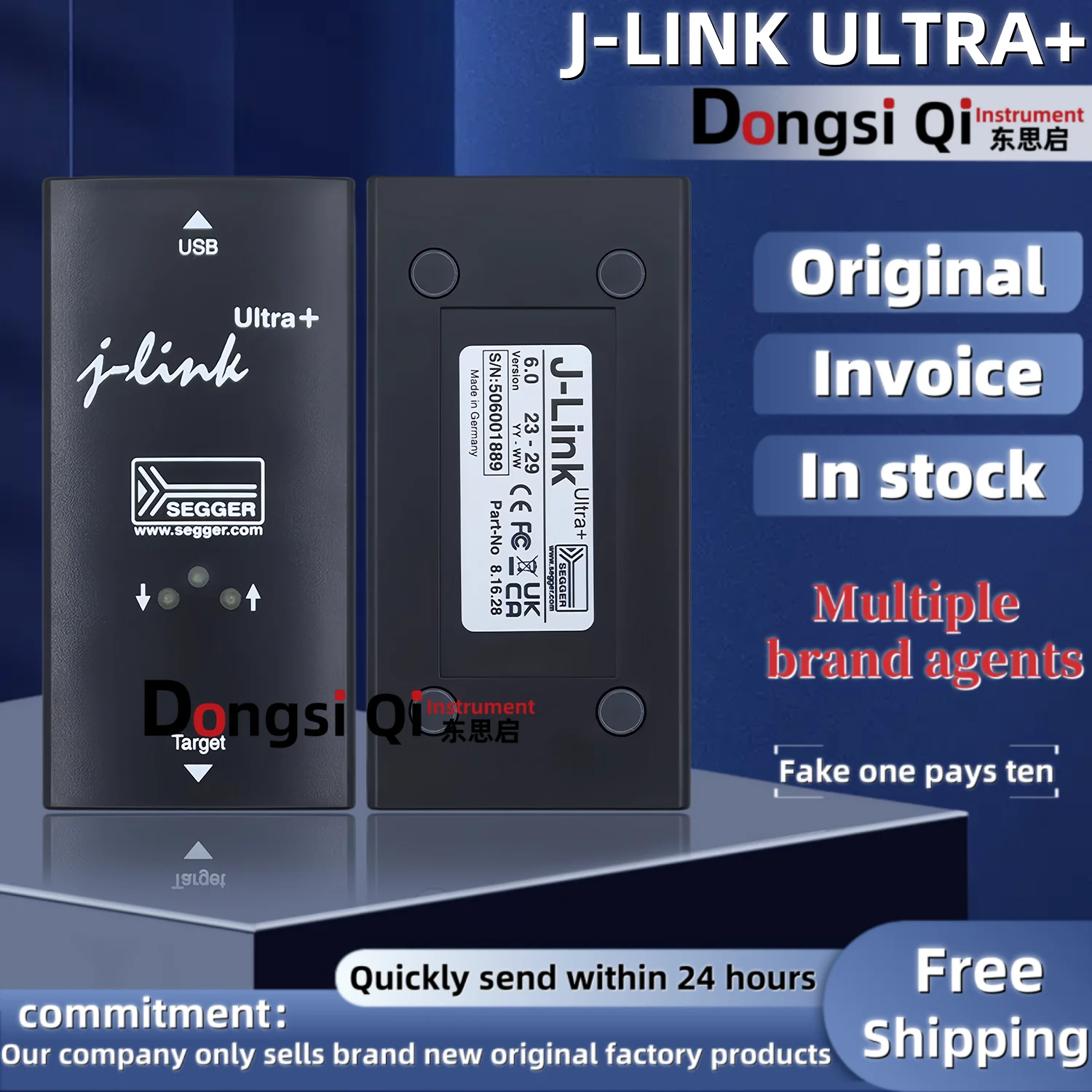 1PCS//LOT Dongsi Qi SEGGER J-Link Ultra+ 8.16.28 jlink programming ...