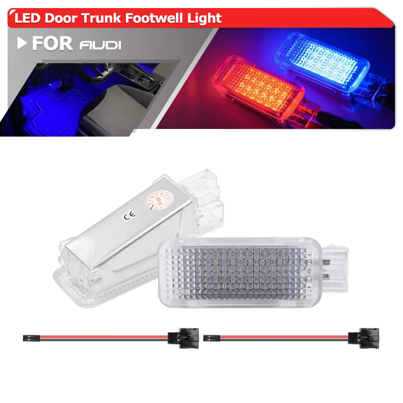 2x Led Interior Step Side Door Courtesy Foot Trunk Footwell Area Assy ...
