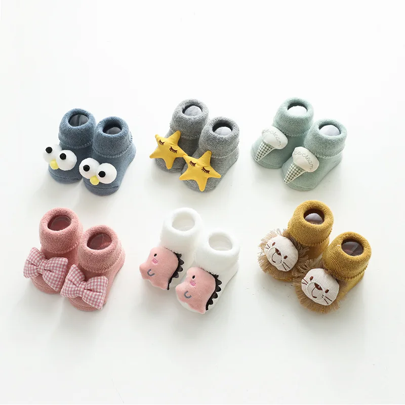 Autumn Winter Baby Girls Socks Newborn Cartoon Animal Baby Socks Infant ...