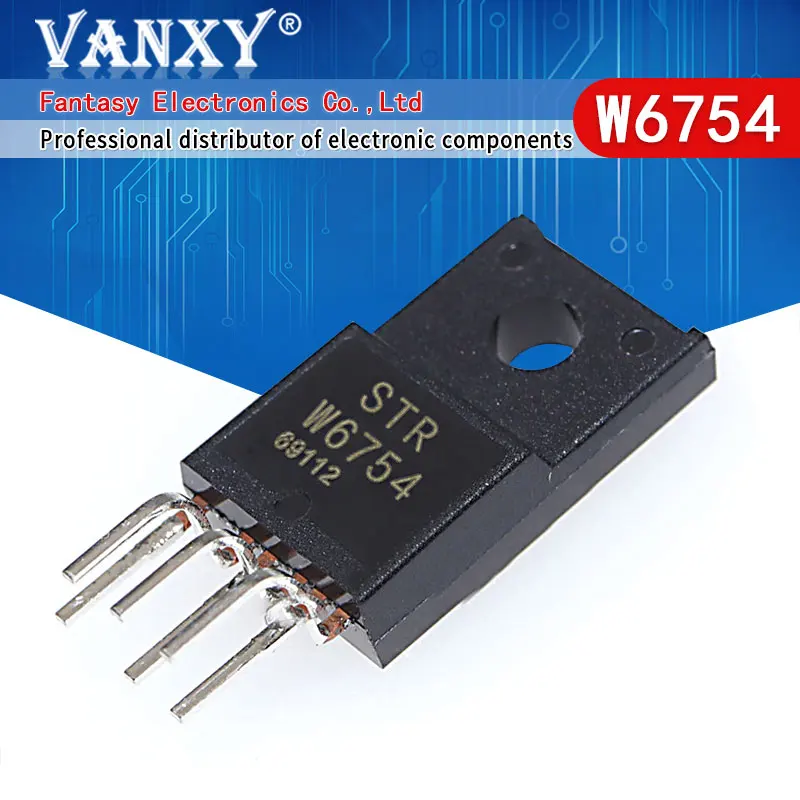 5pcs Strw6754 To220f-6 W6754 To-220 Str-w6754 - Integrated Circuits ...