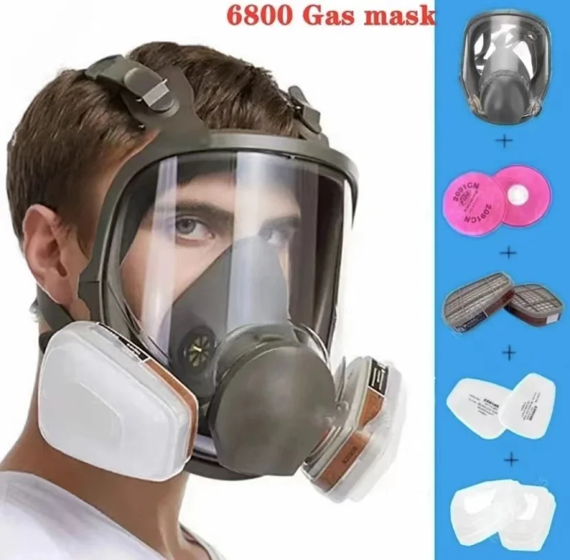 Máscara de Gas antivaho de cara completa, mascarilla Industrial con ...