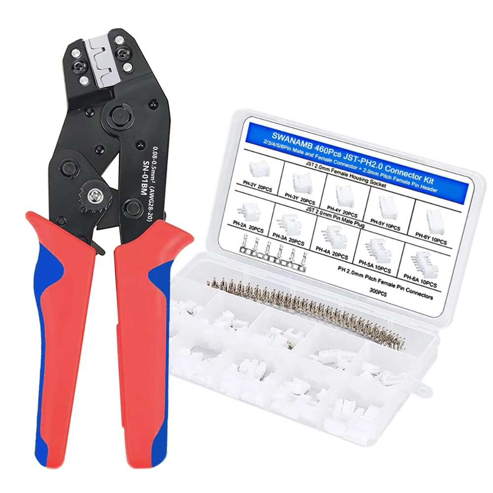 SN-01BM-Wire-Crimping-Pliers-Tool-Set-PH2-0-XH2-54-Dupont-Terminals ...