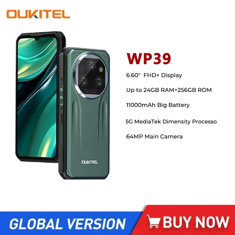 Oukitel-Smartphone-robuste-WP39-t-l-phone-portable-5G-24-Go-6-18-Go-256 ...