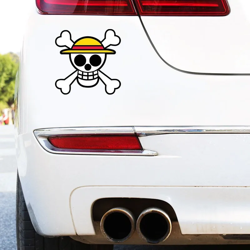 One Piece Car Stickers - Vinyl Decal for Windows, Cups, etc