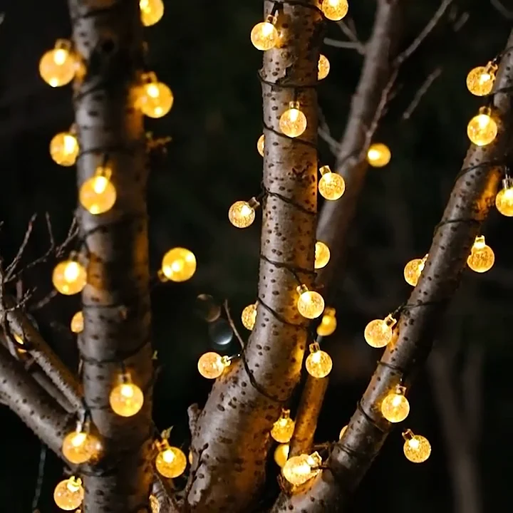 PACKIFY Crystal Waterdrop Ball 20 Led String Fairy Light for Room ...