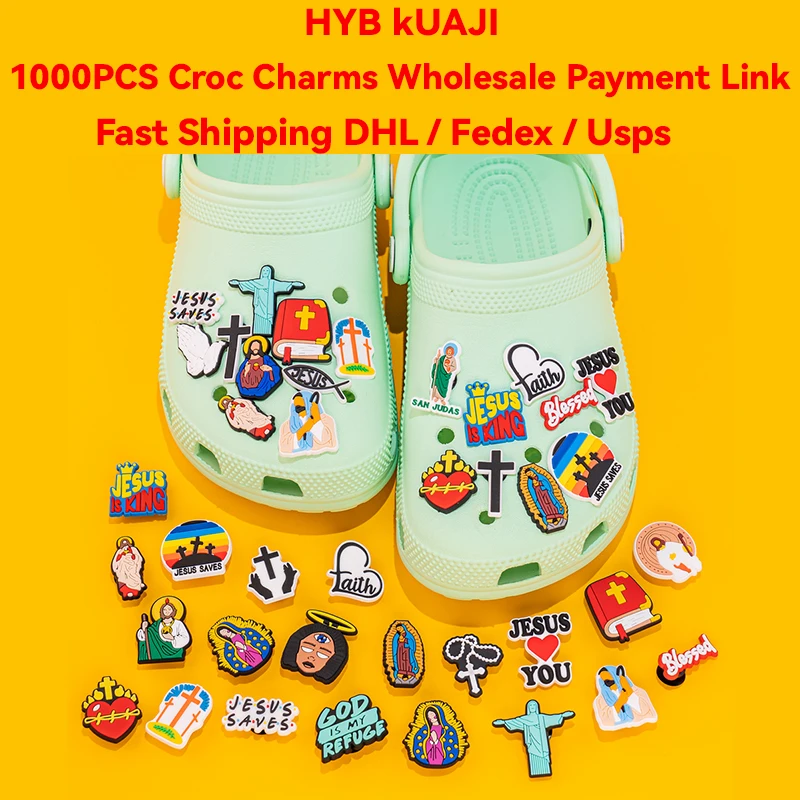 1000PCS-Wholesale-Croc-Charms-Cute-Karol-G-Shoe-Charms-Religion-Shoe ...