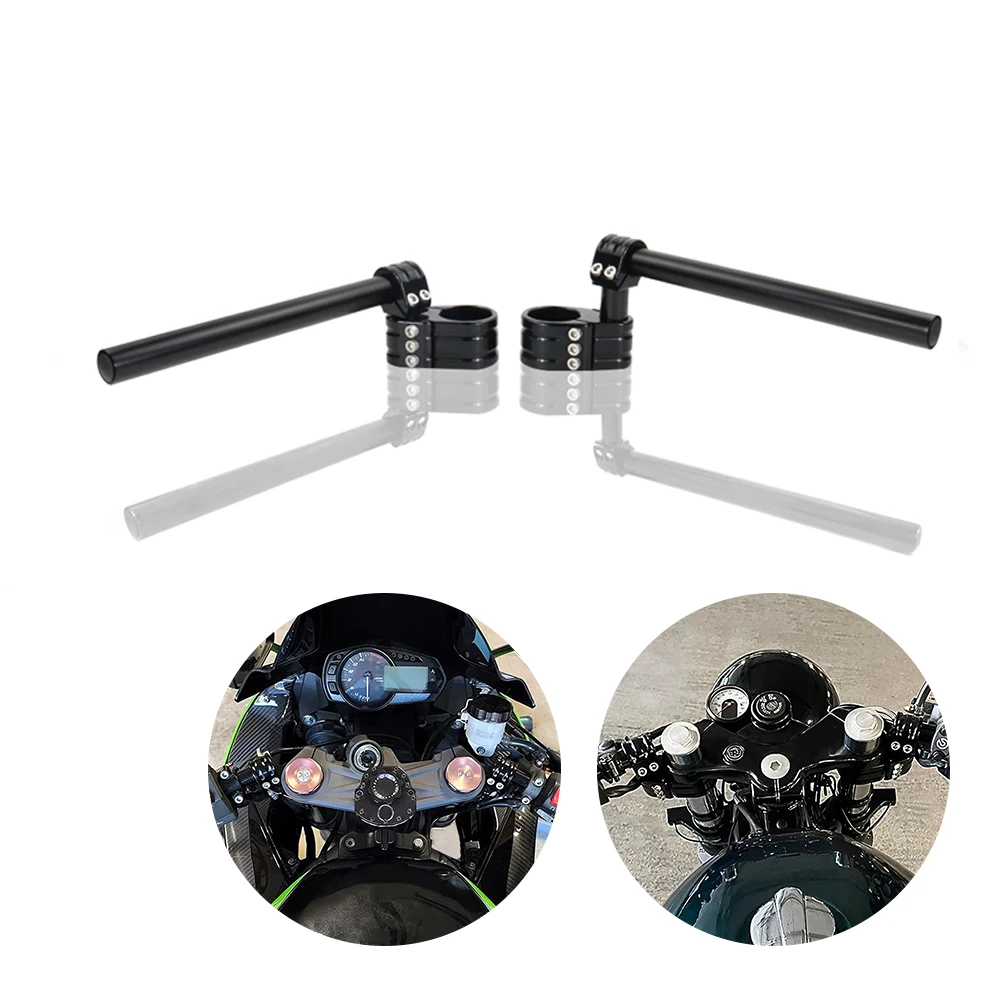 Aluminum-Adjustable-Handlebar-41MM-Clip-On-Handle-Bar-Raiser-Universal ...