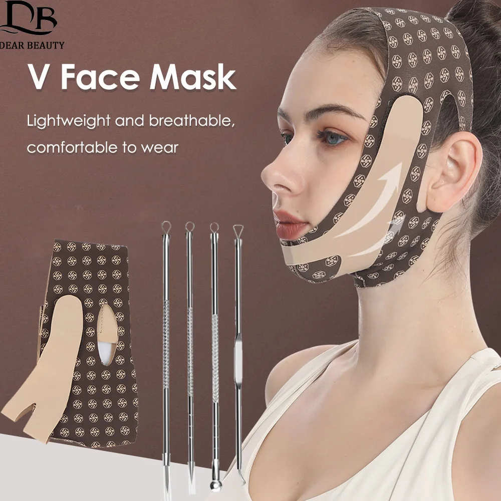 Reusable-Face-Lifting-Tape-With-4pcs-Acne-Needles-Breathable-Ice-Chin ...