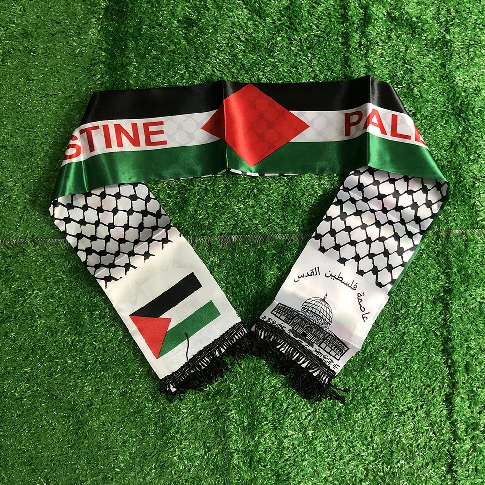 SKY-FLAG-Palestine-scarf-14x130cm-Scarf-Printing-Satin-Palestinian ...