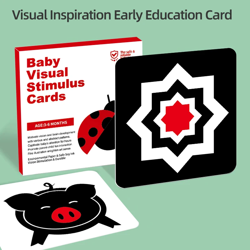 Black & White Visual Stimulation Cards – Play And Grow Store