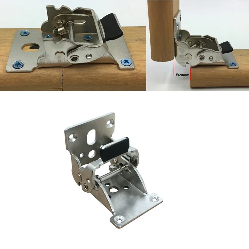 90 180 Degrees Self-locking Folding Hinge Table Extension Connector ...