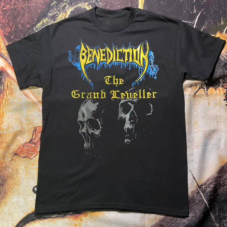 Benediction-Rock-Band-Death-Metal-Azul-T-shirt-mangas-longas-ou-curtas ...