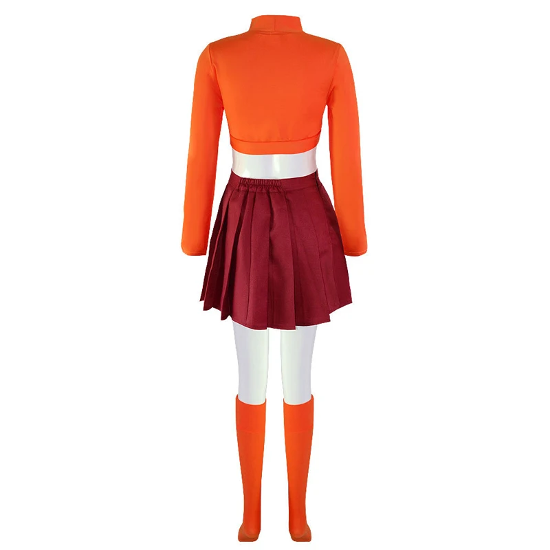 Red Pleated Skirt Velma