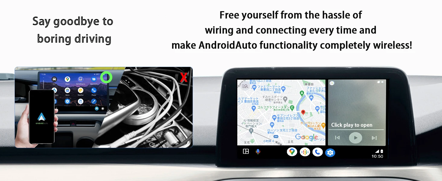 Wireless Android Auto Adapter for AndroidWired To Wireless Android Auto ...