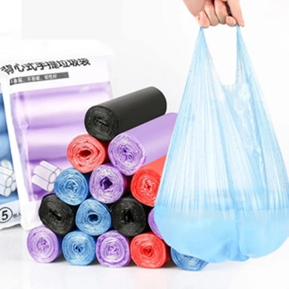 1Roll-20pcs-Disposable-Plastic-Small-Garbage-Bag-Trash-Bags-45-45cm ...