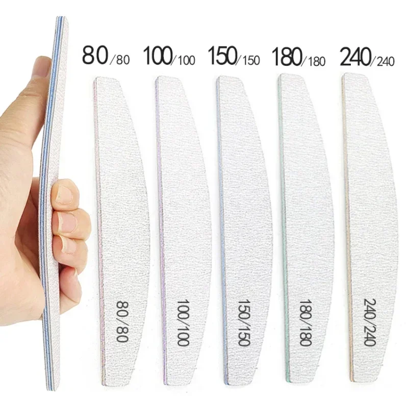 1Pcs-Professional-Nail-File-100-180-Sandpaper-Strong-Thick-Nail-Files ...
