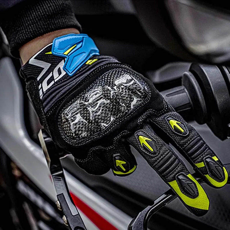 SCOYCO Men's Motorcycle Gloves Carbon fiber Moto Bike Accessories ...