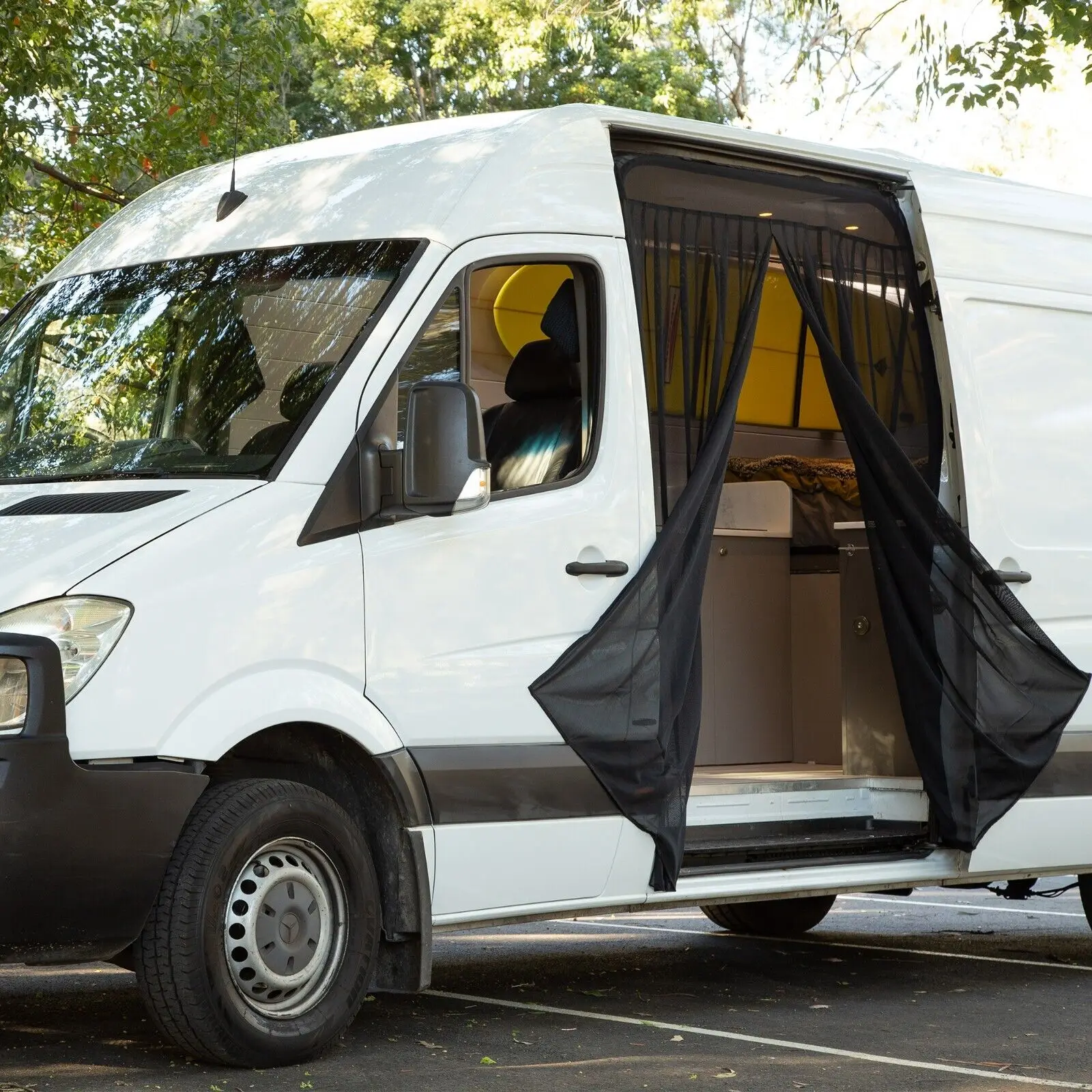 Van Bug Screen for Sprinter, Ford Transit, ProMaster & Other Campervans ...